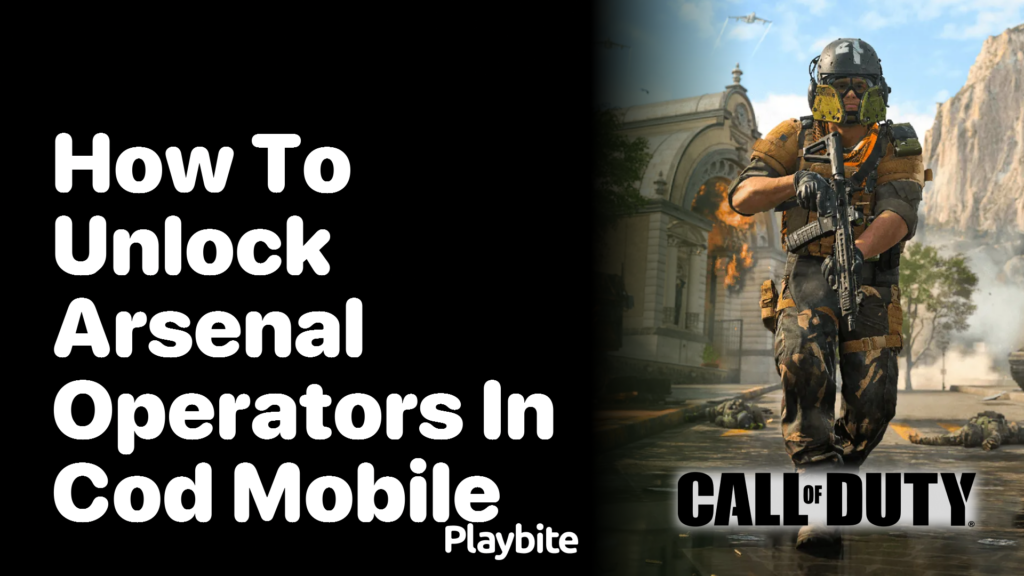 How to Unlock Arsenal Operators in COD Mobile - Playbite