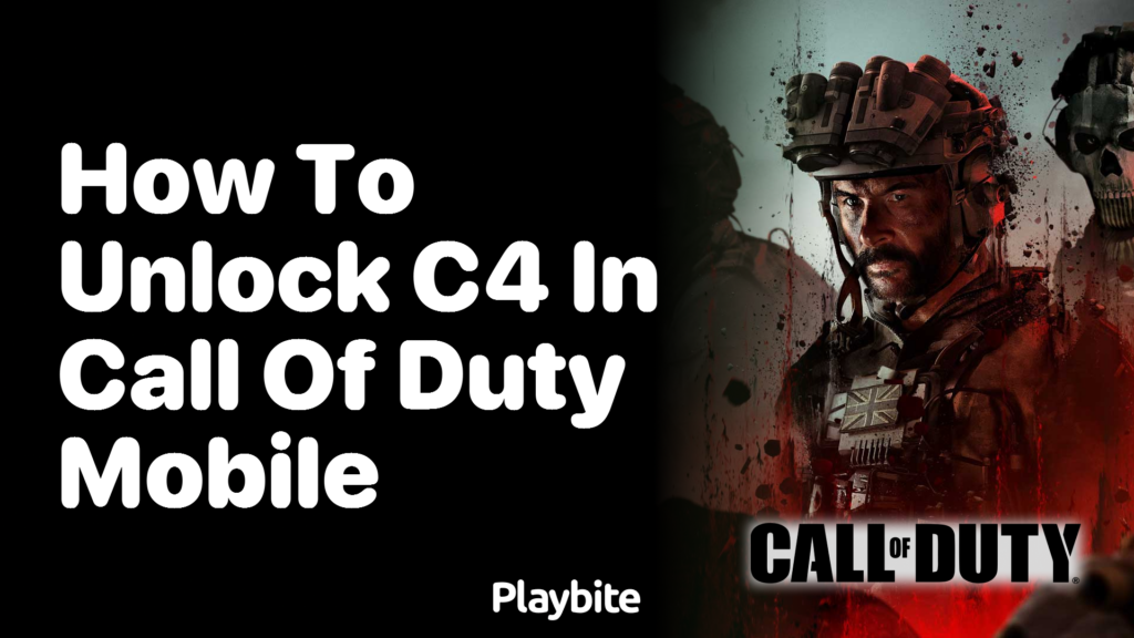 How to Unlock C4 in Call of Duty Mobile - Playbite