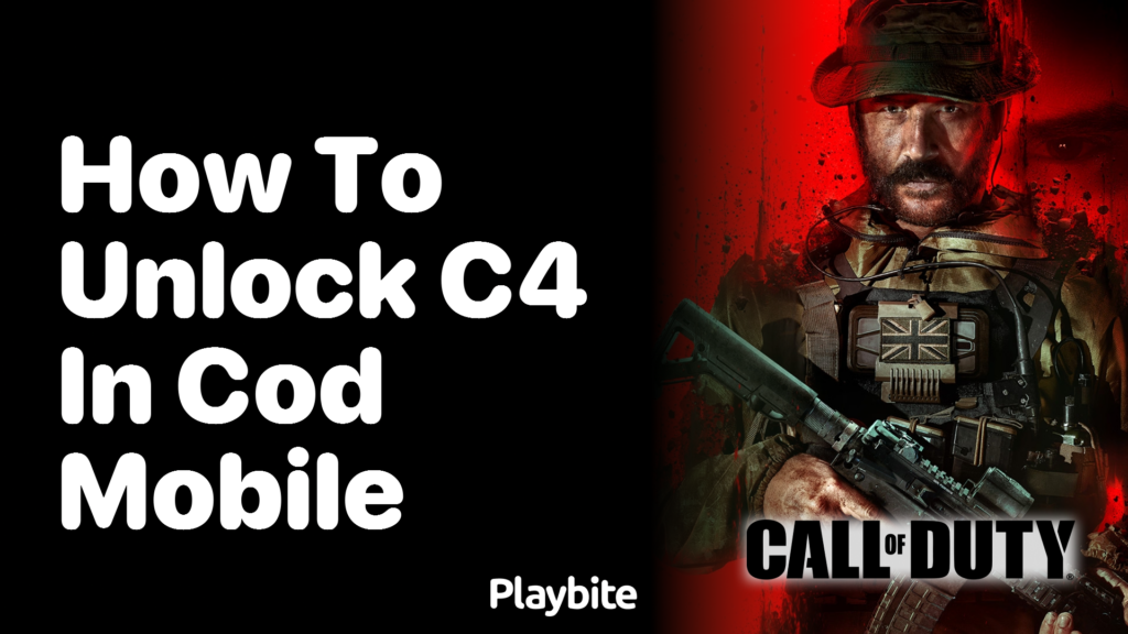 How to Unlock C4 in COD Mobile: A Step-By-Step Guide - Playbite