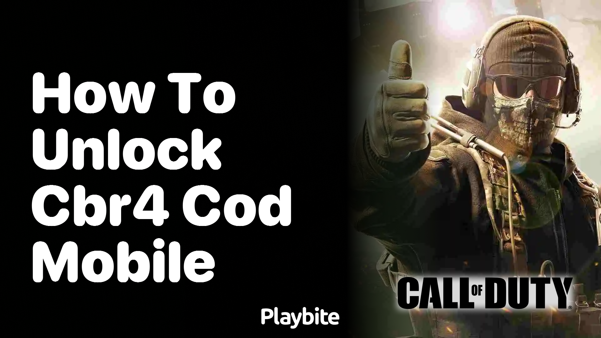 How to Unlock the CBR4 in COD Mobile - Playbite