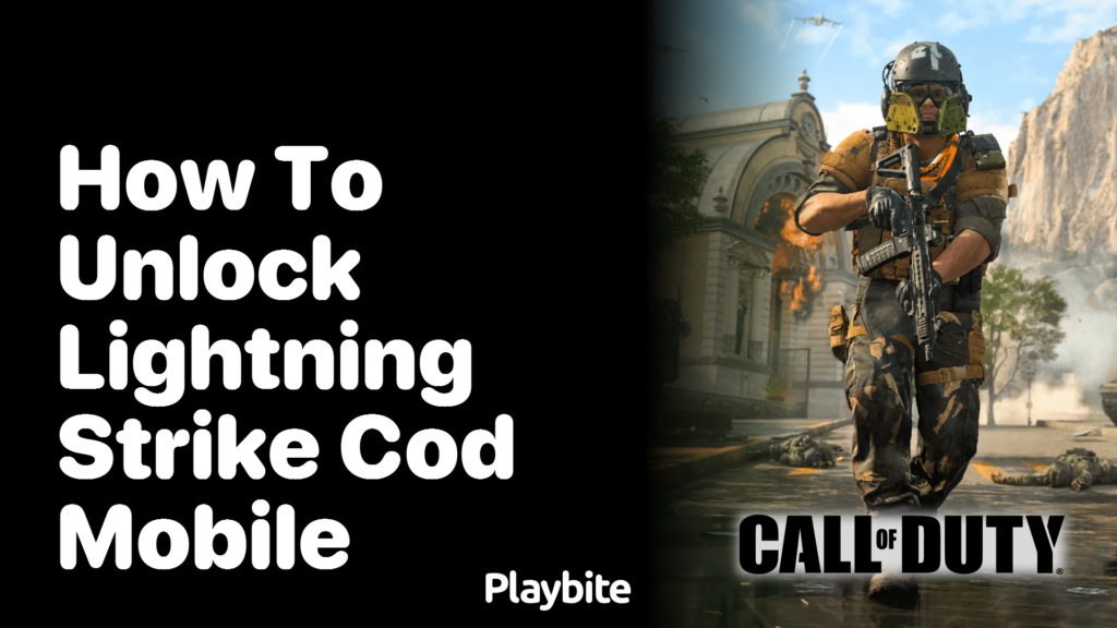 How to Unlock Lightning Strike in COD Mobile - Playbite