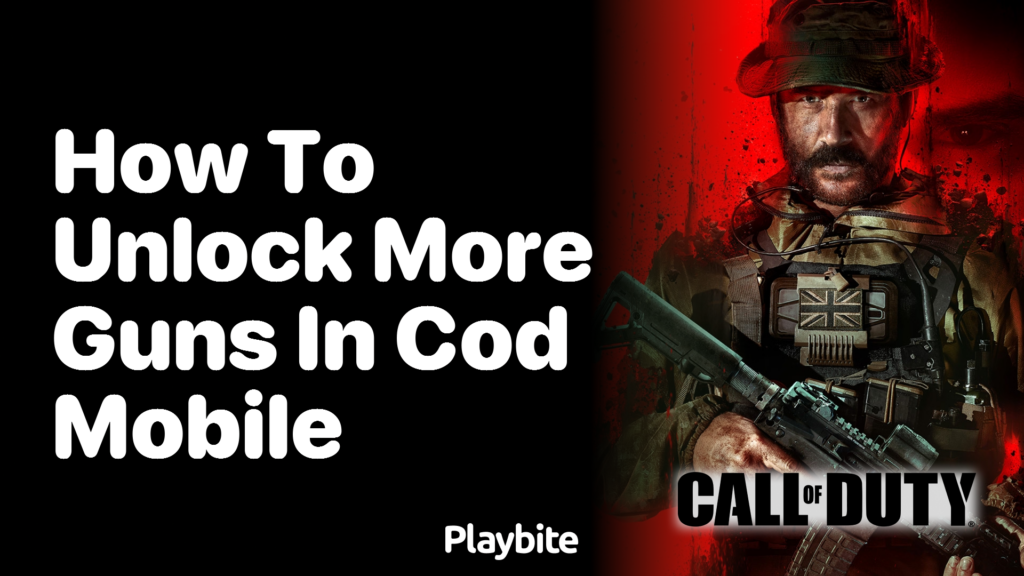 How to Unlock More Guns in COD Mobile - Playbite