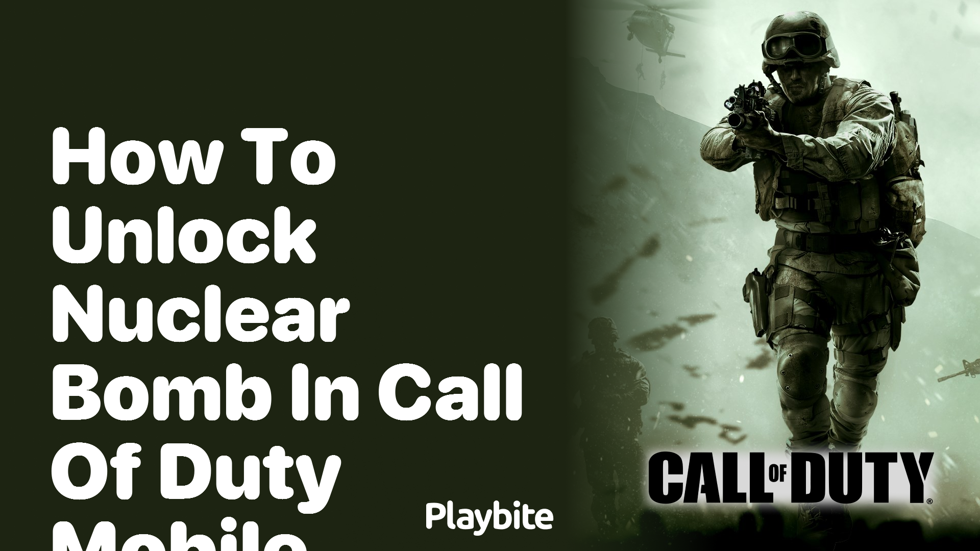 How to Unlock the Nuclear Bomb in Call of Duty Mobile - Playbite