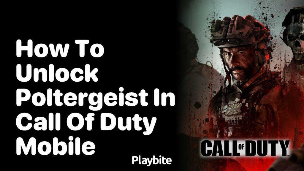How to Unlock Poltergeist in Call of Duty Mobile - Playbite