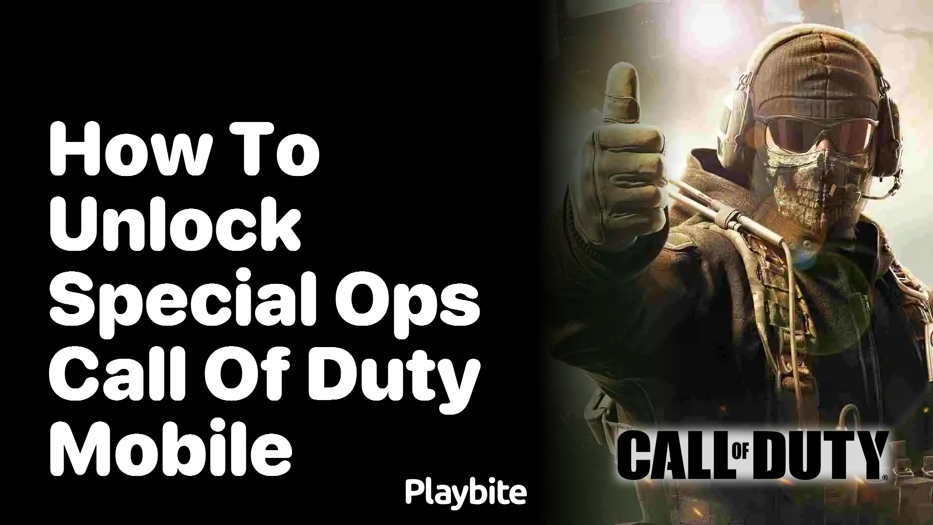 How to Unlock Special Ops in Call of Duty Mobile - Playbite