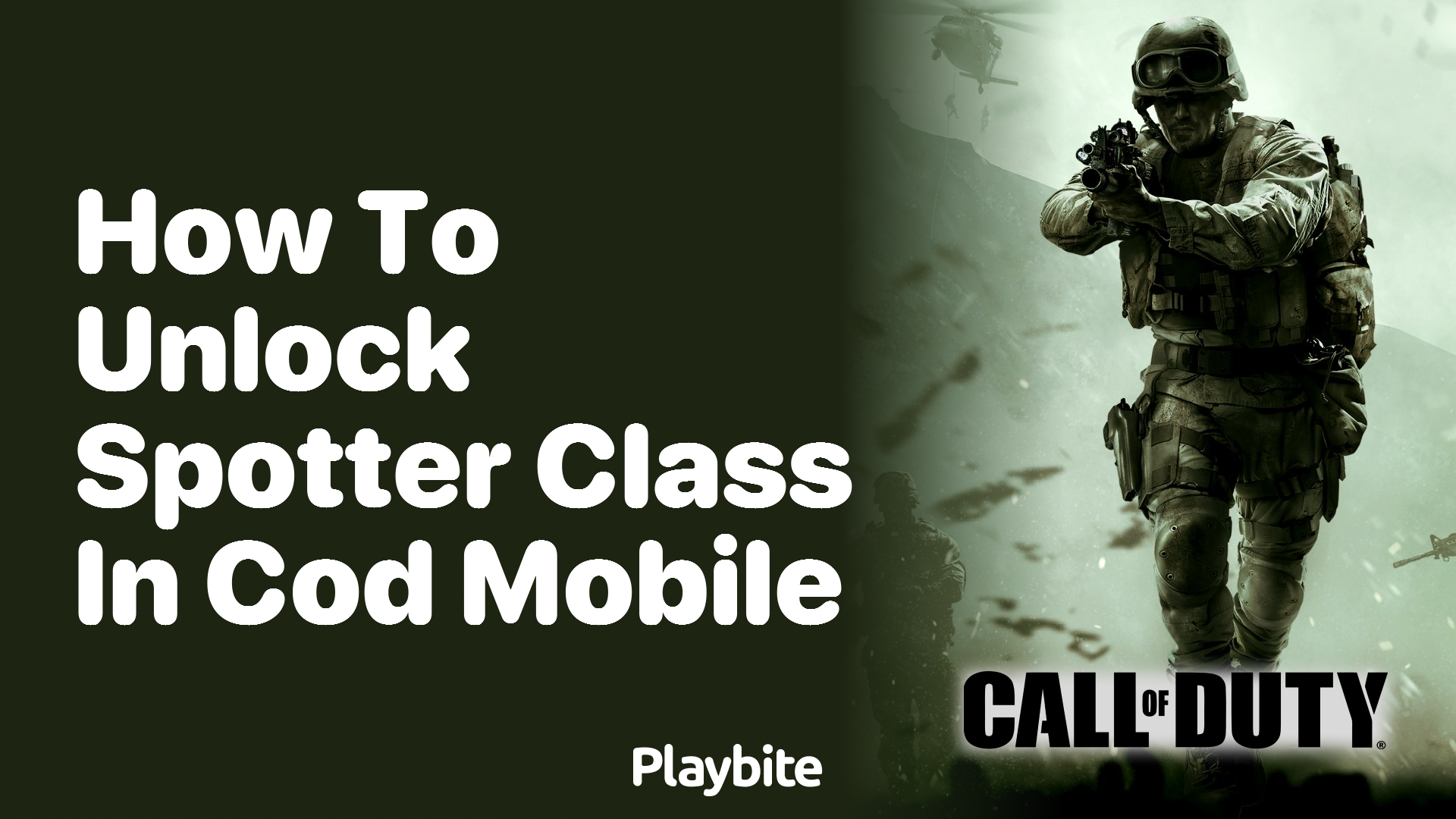 How to Unlock the Spotter Class in COD Mobile - Playbite