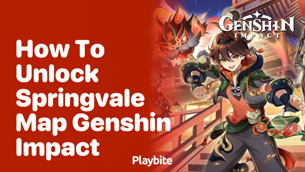 How to Unlock the Springvale Map in Genshin Impact - Playbite