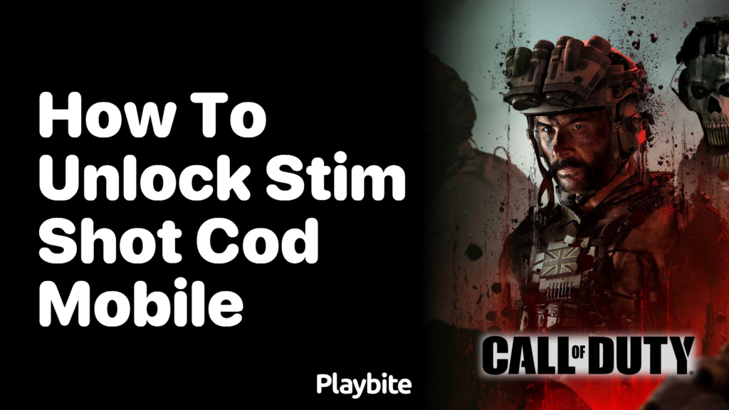 How to Unlock Stim Shot in COD Mobile - Playbite