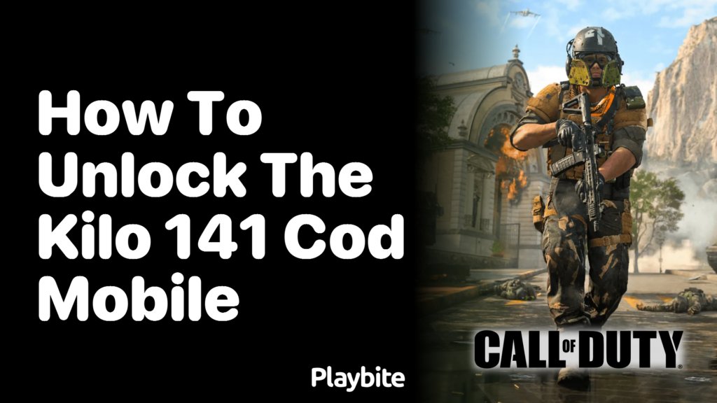 How to Unlock the Kilo 141 in COD Mobile - Playbite