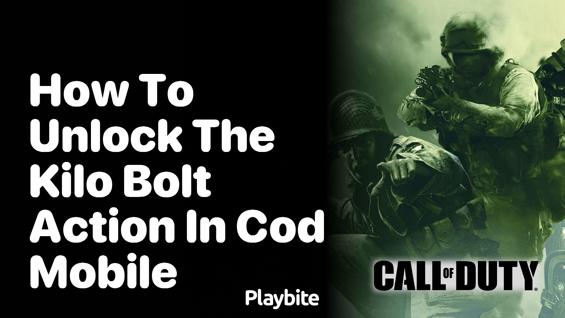 How to Unlock the Kilo Bolt-Action in COD Mobile - Playbite