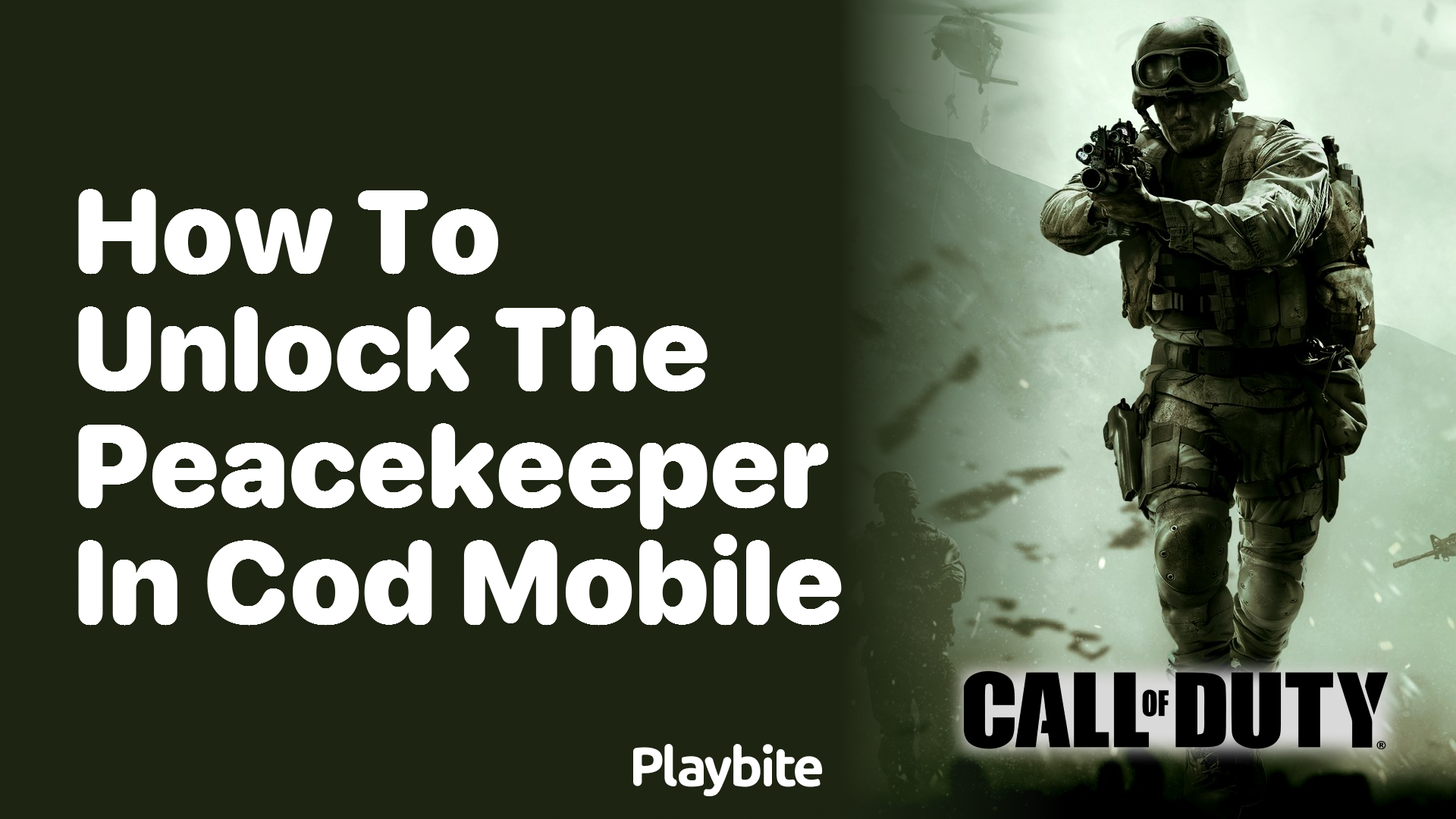 How to Unlock the Peacekeeper in COD Mobile - Playbite