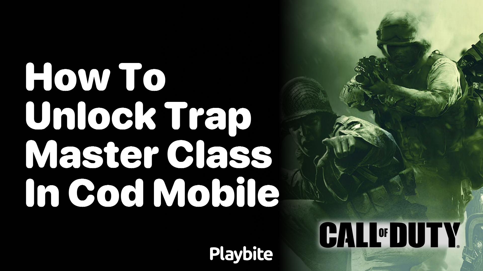 How to Unlock Trap Master Class in COD Mobile - Playbite