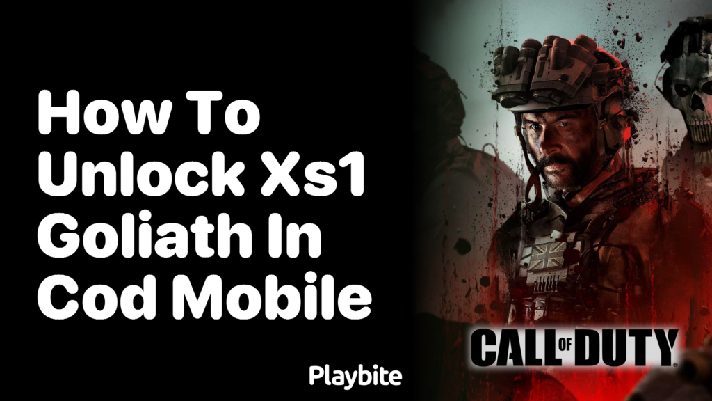 How to Unlock XS1 Goliath in COD Mobile? - Playbite