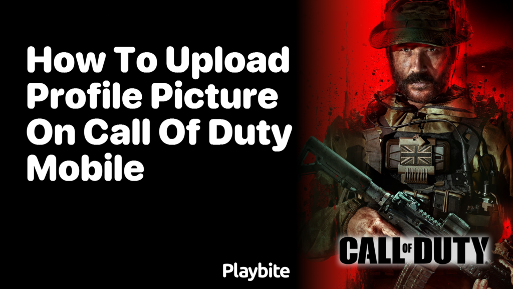 How to Upload a Profile Picture on Call of Duty Mobile - Playbite