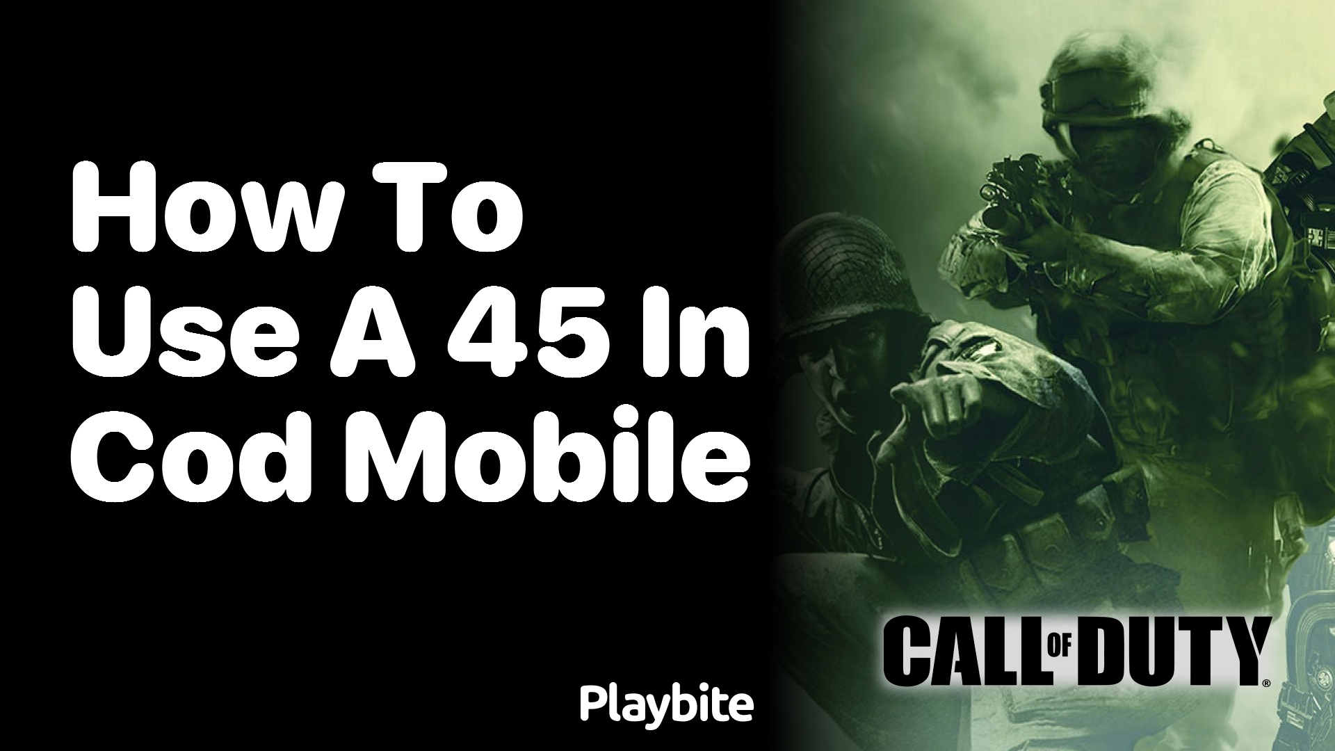 How to Use a .45 in COD Mobile - Playbite