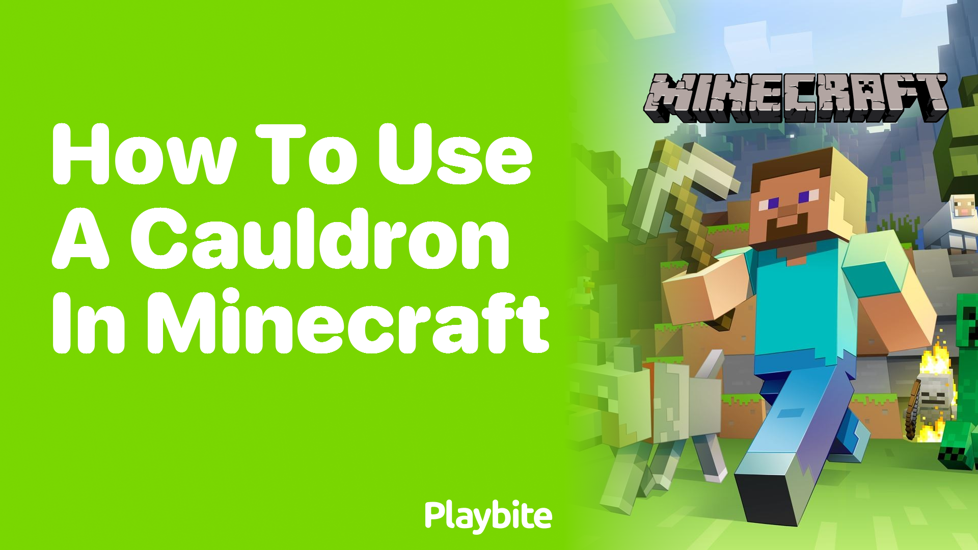 How to Use a Cauldron in Minecraft - Playbite