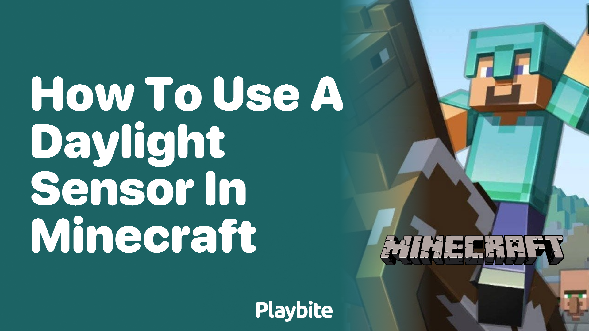 How to Use a Daylight Sensor in Minecraft - Playbite