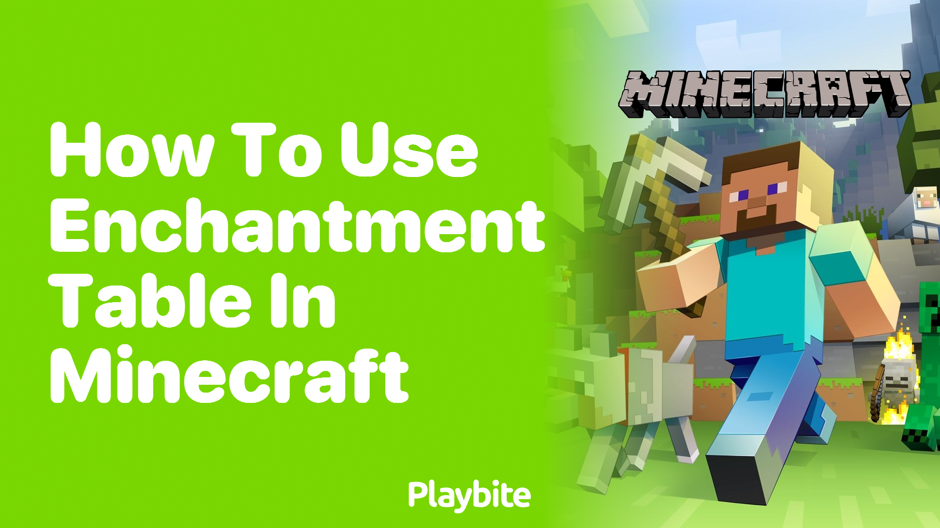 How to Use an Enchantment Table in Minecraft - Playbite