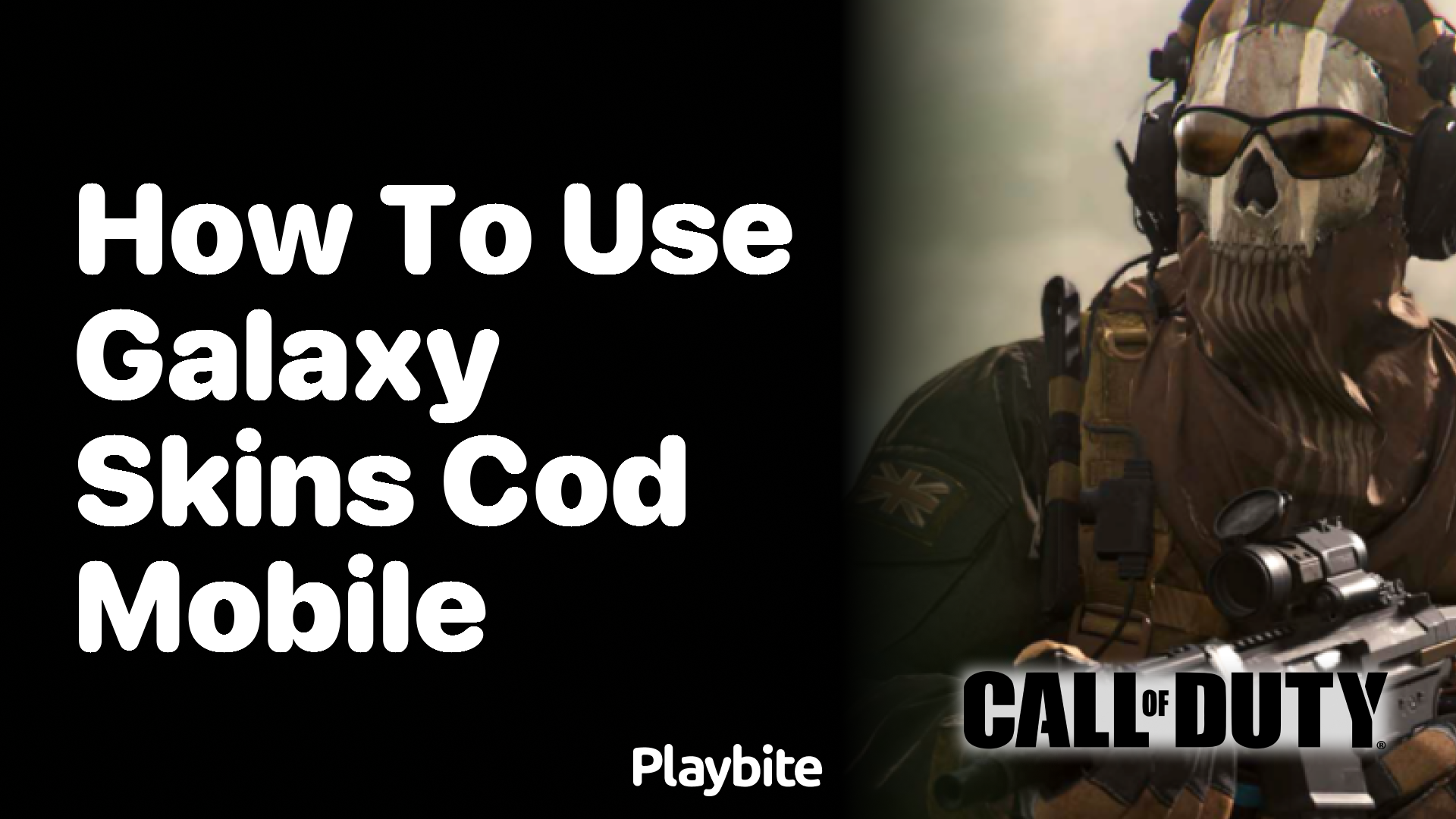 How to Use Galaxy Skins in COD Mobile - Playbite