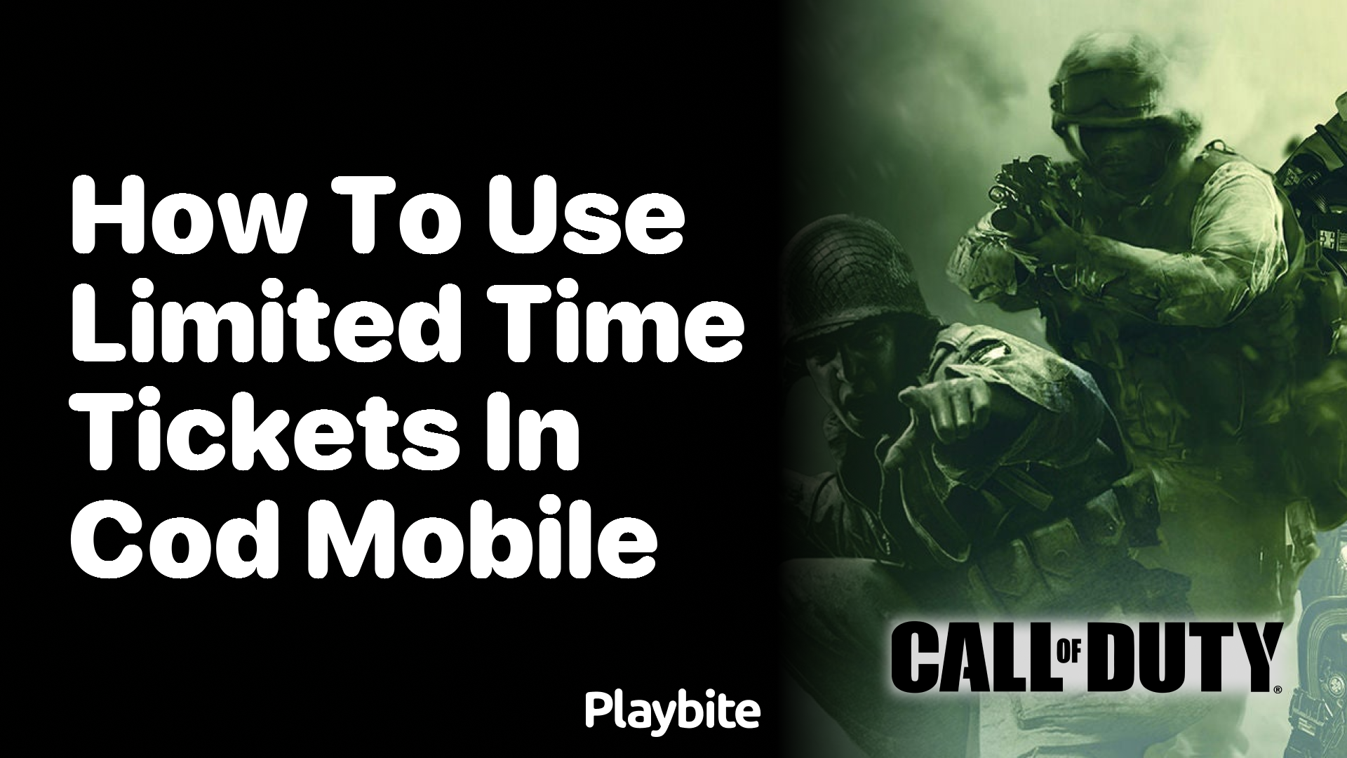How to Use Limited Time Tickets in COD Mobile - Playbite