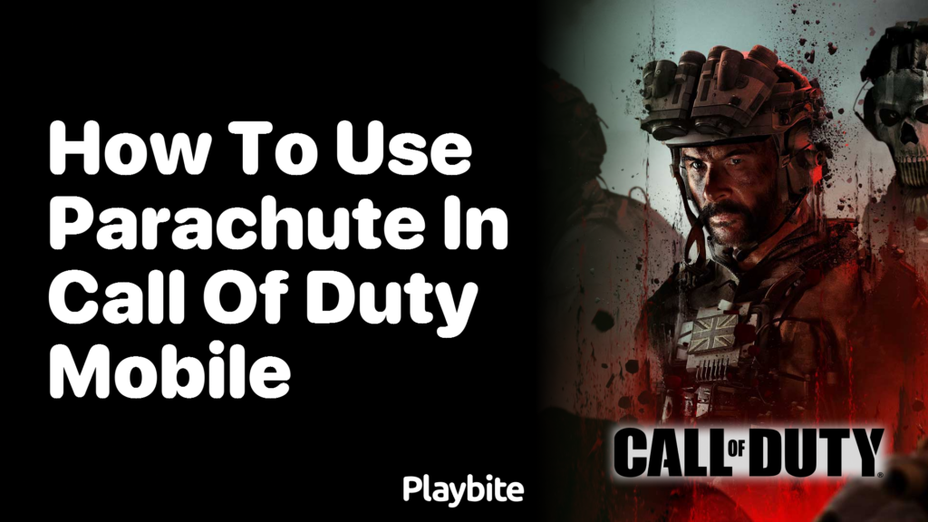 How to Use a Parachute in Call of Duty Mobile - Playbite