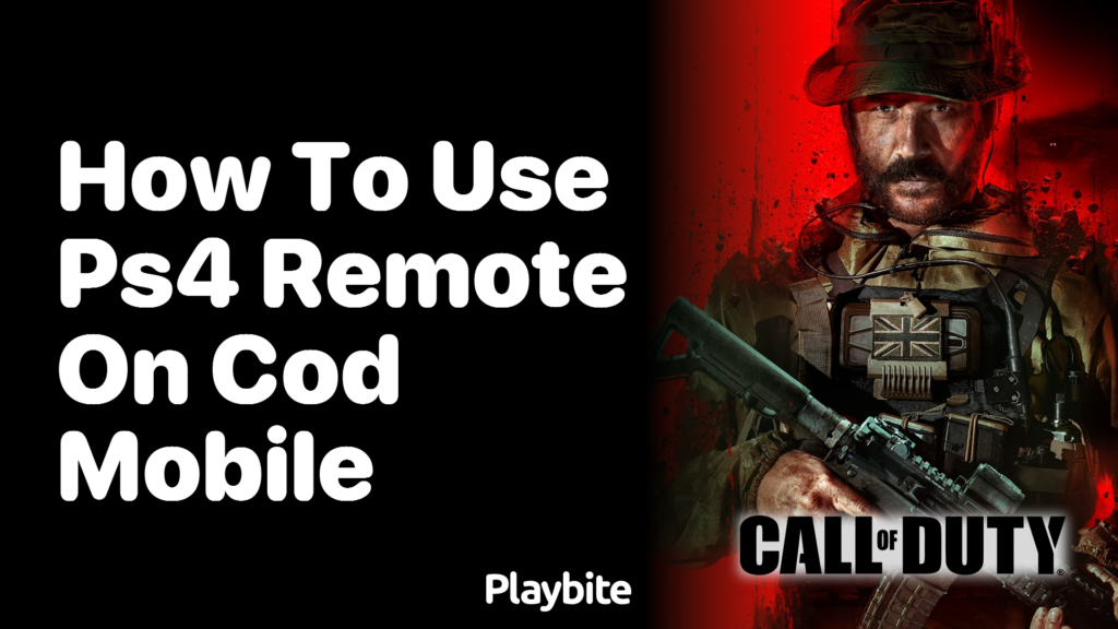 How to Use Your PS4 Remote on CoD Mobile - Playbite