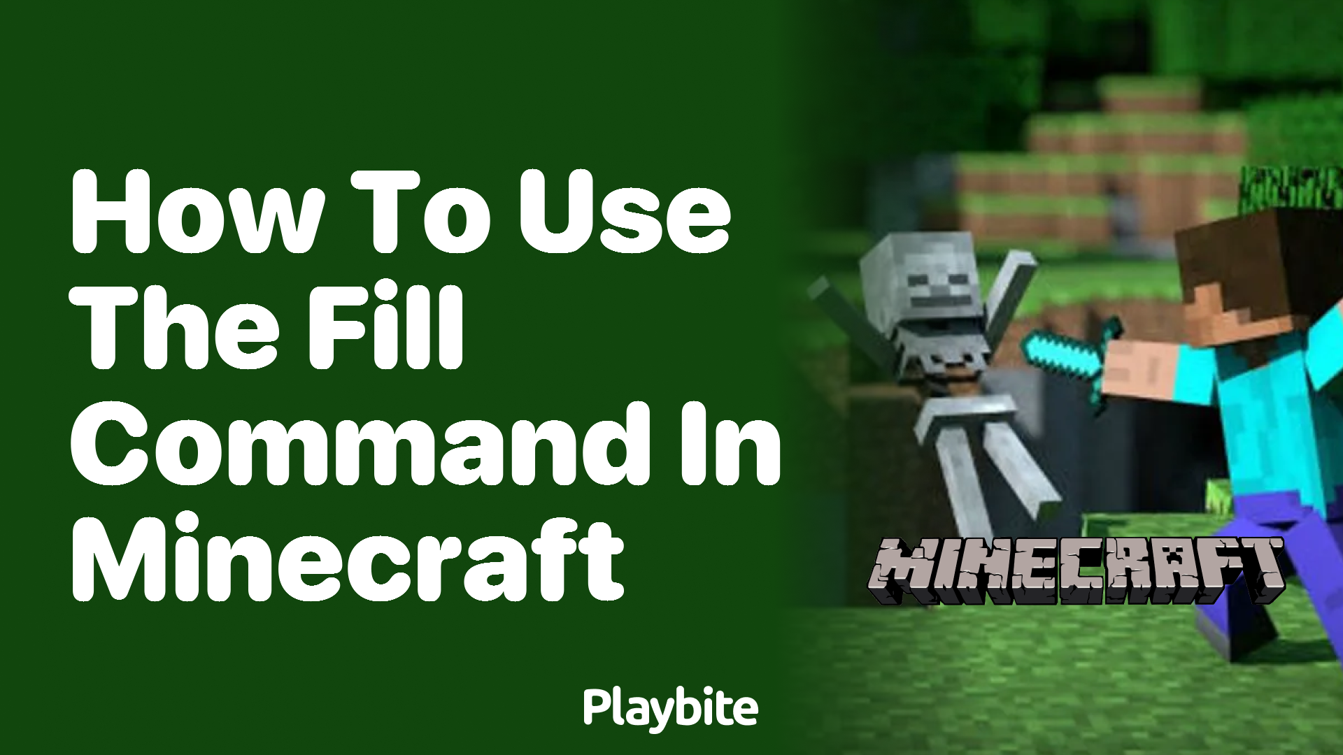 How to Use the Fill Command in Minecraft for Building Cool Stuff - Playbite