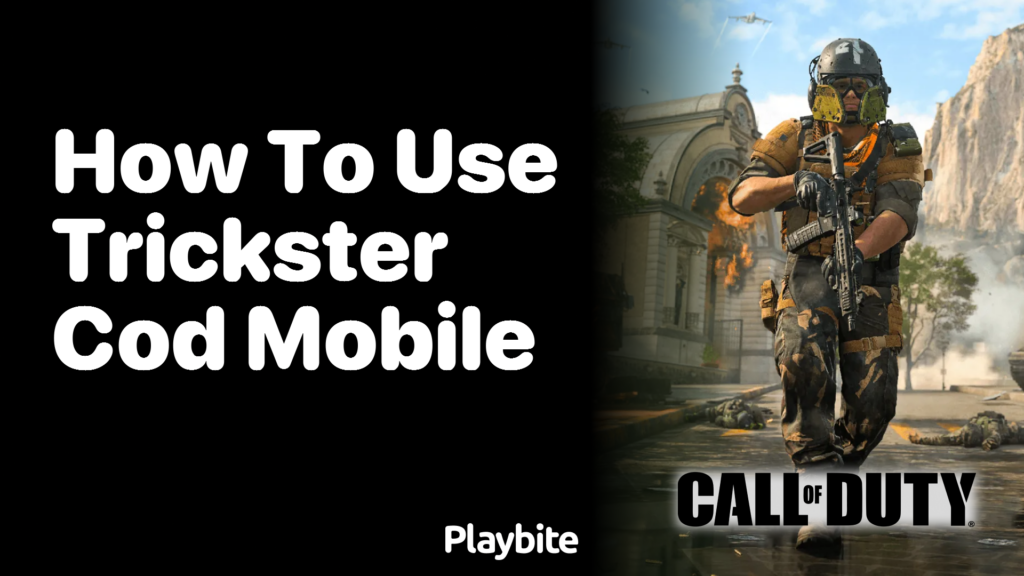 How to Use the Trickster in COD Mobile - Playbite