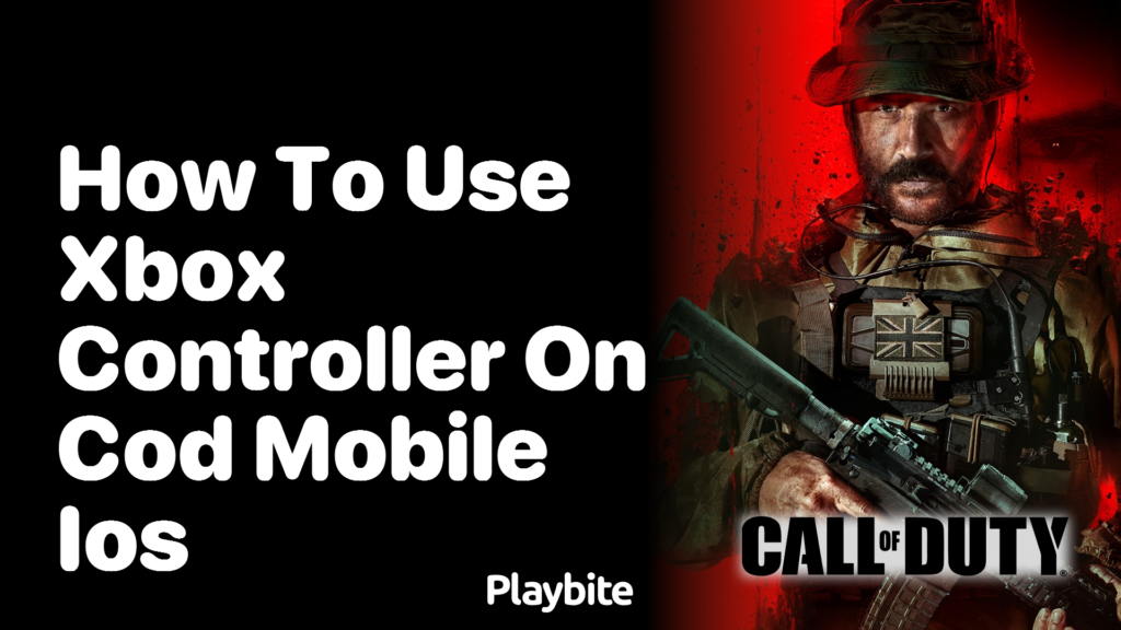How To Use An Xbox Controller On Cod Mobile Ios Playbite
