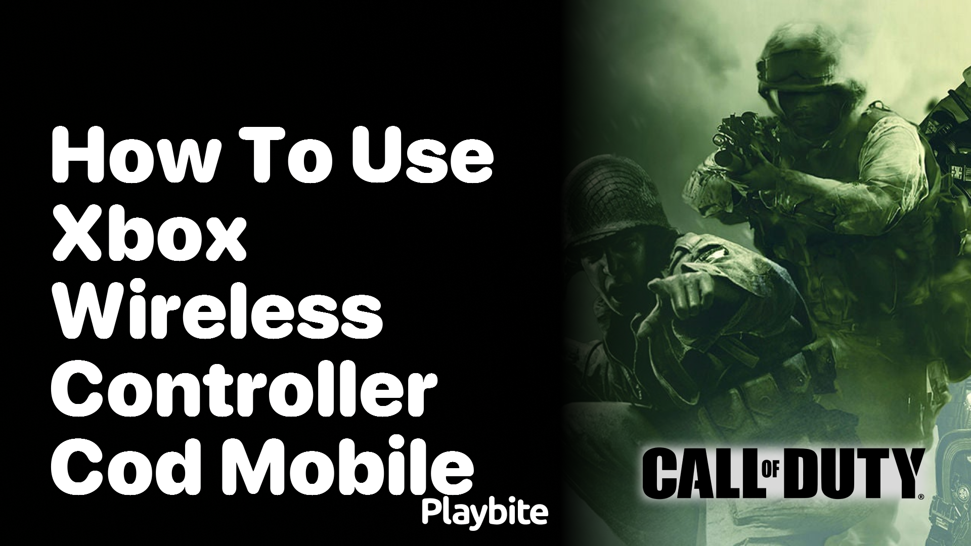 How to Use Xbox Wireless Controller with COD Mobile - Playbite