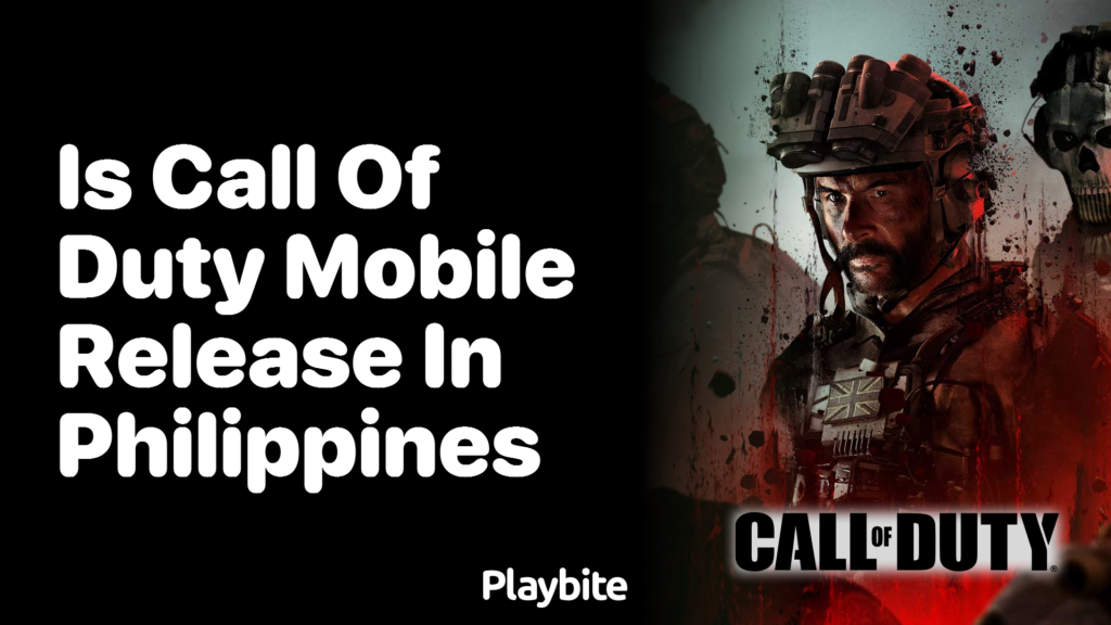 Is Call of Duty Mobile Released in the Philippines? - Playbite