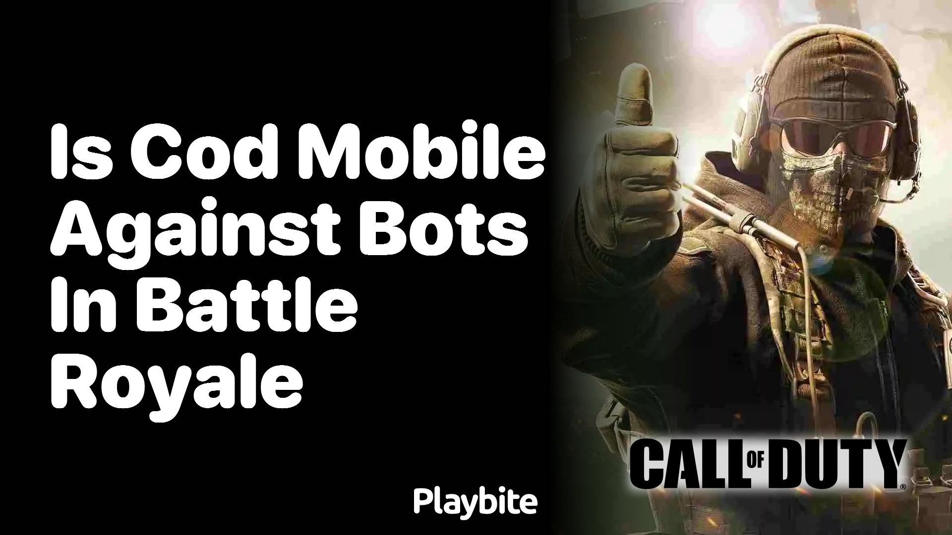 Is COD Mobile Against Bots in Battle Royale? - Playbite