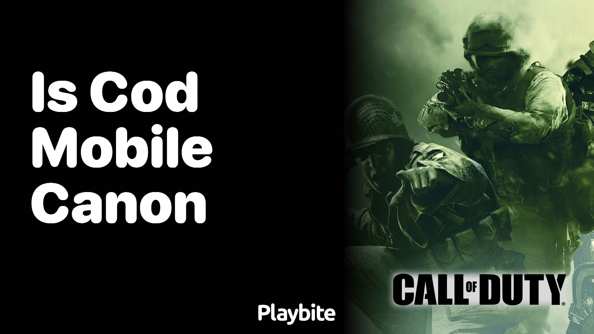 Is COD Mobile Canon to the Call of Duty Series? - Playbite