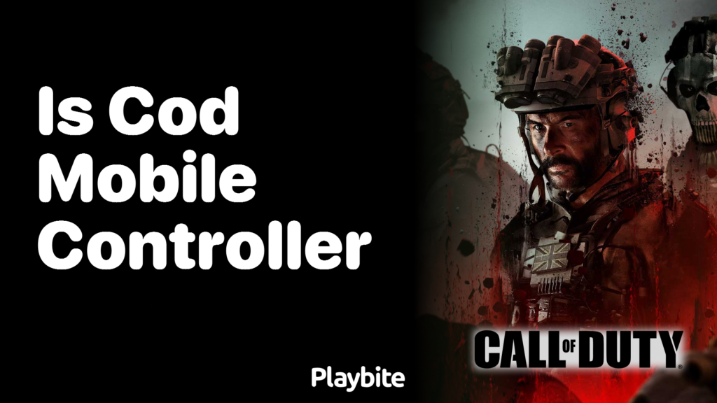 Is COD Mobile Controller Compatible? - Playbite