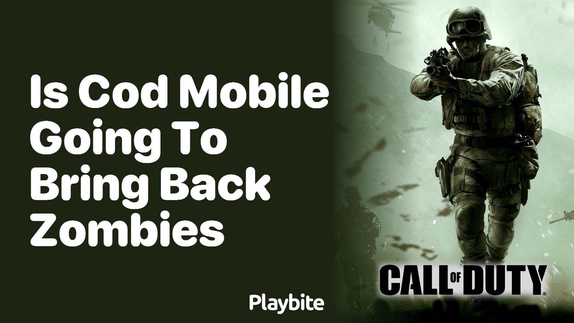 Is COD Mobile Going to Bring Back Zombies? - Playbite