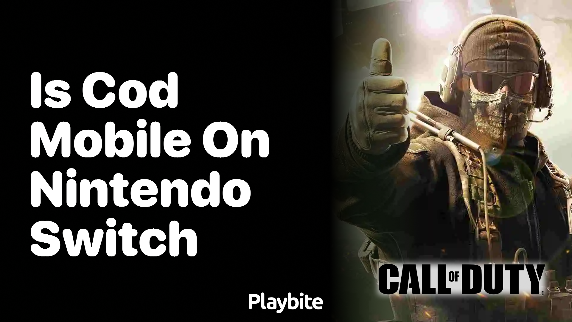 Is COD Mobile Available on Nintendo Switch? - Playbite