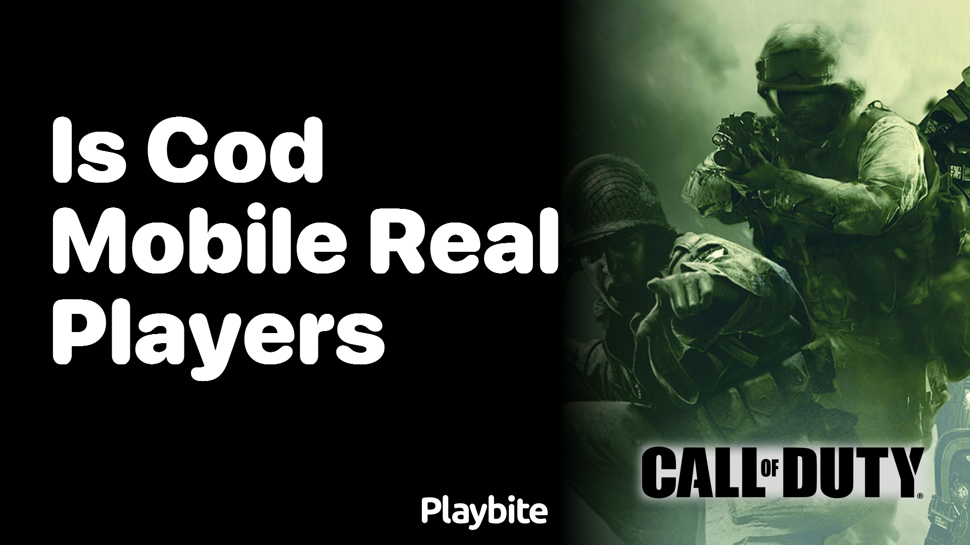 Is COD Mobile Filled With Real Players? - Playbite