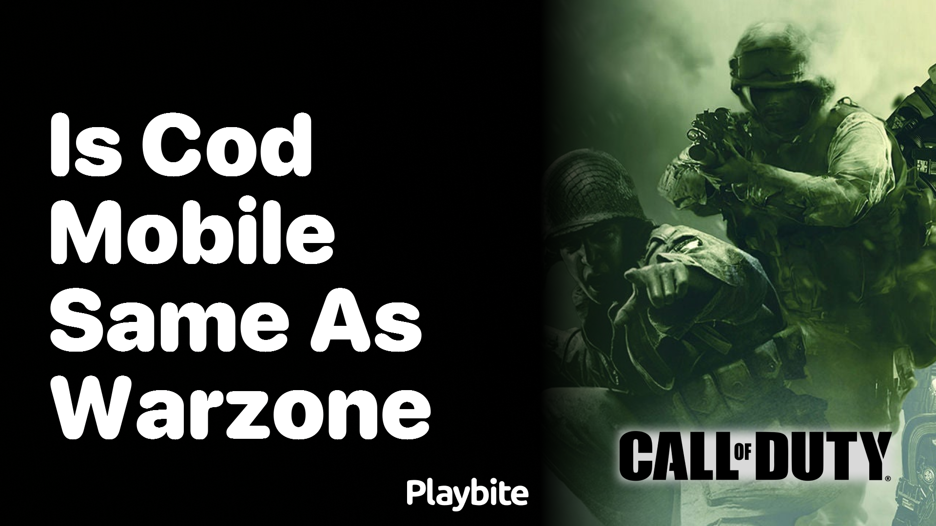 Is COD Mobile the Same as Warzone? Let's Find Out! - Playbite