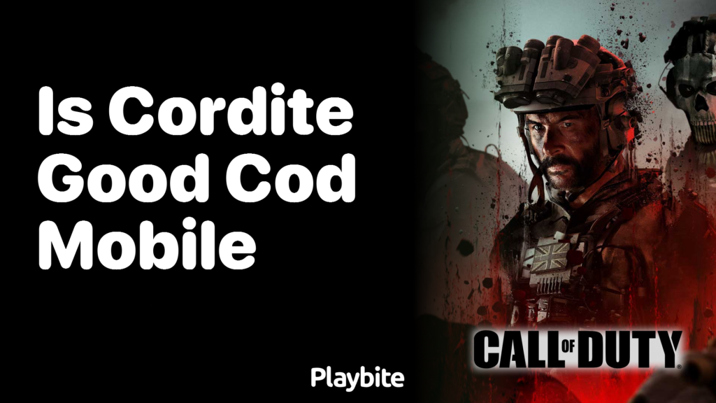 Is Cordite Good in COD Mobile? - Playbite