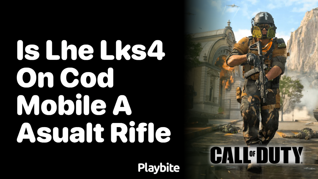 Is the LK24 in COD Mobile an Assault Rifle? - Playbite