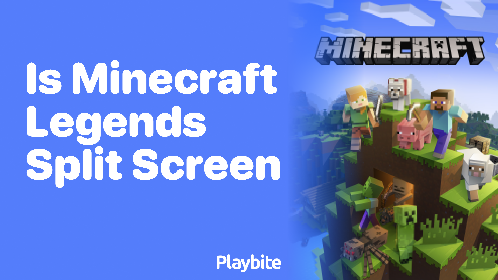 Is Minecraft Legends Split Screen? Exploring Multiplayer Options - Playbite