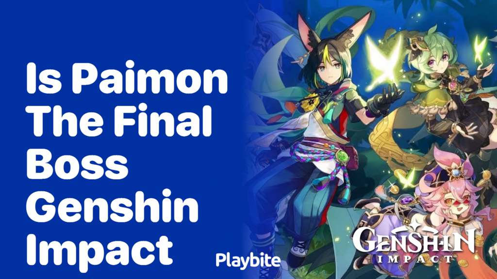 Is Paimon the Final Boss in Genshin Impact? - Playbite