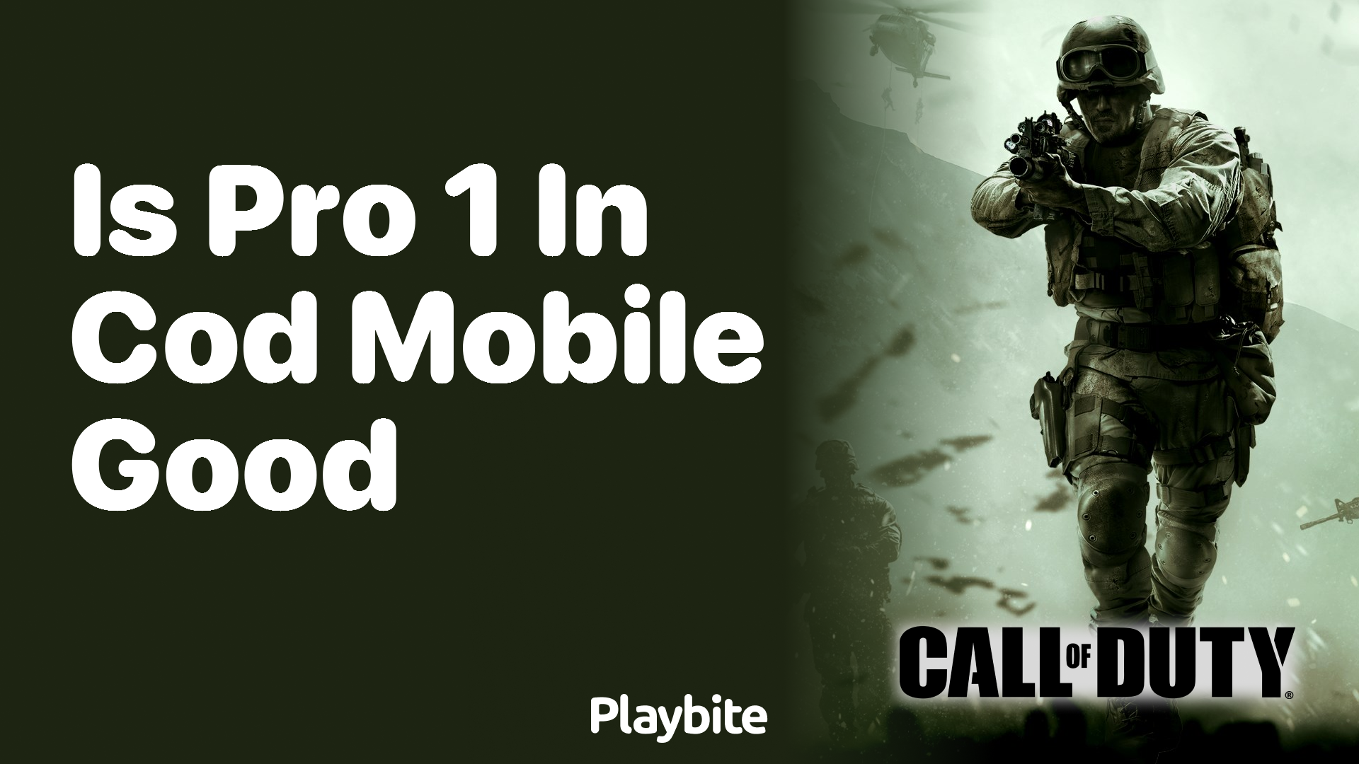 Is Pro 1 in COD Mobile Good? - Playbite