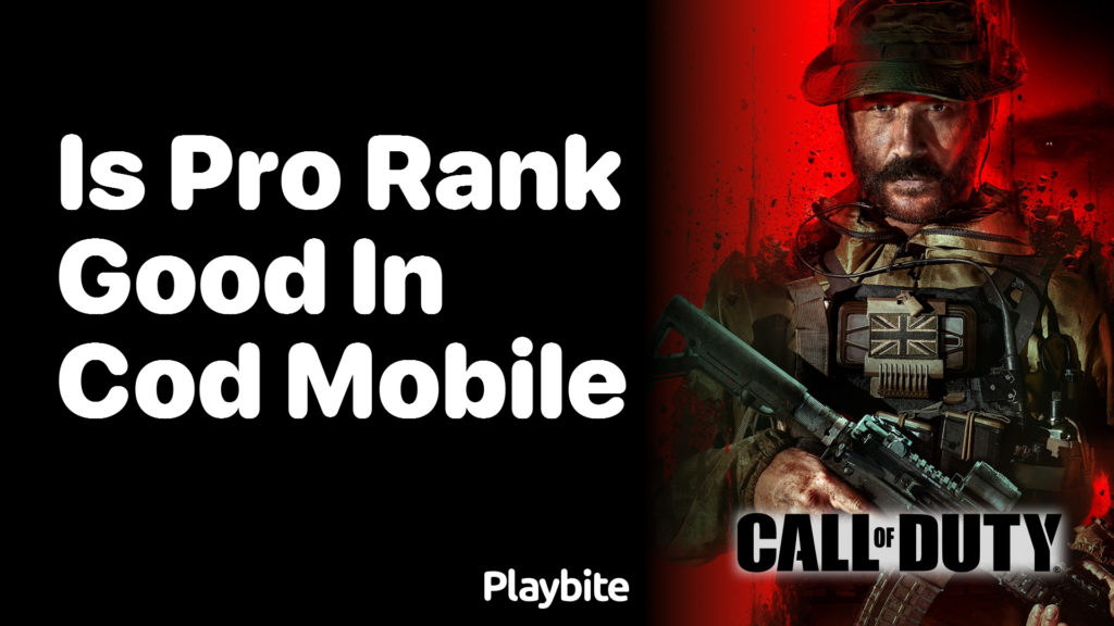 Is Pro Rank Good in COD Mobile? - Playbite