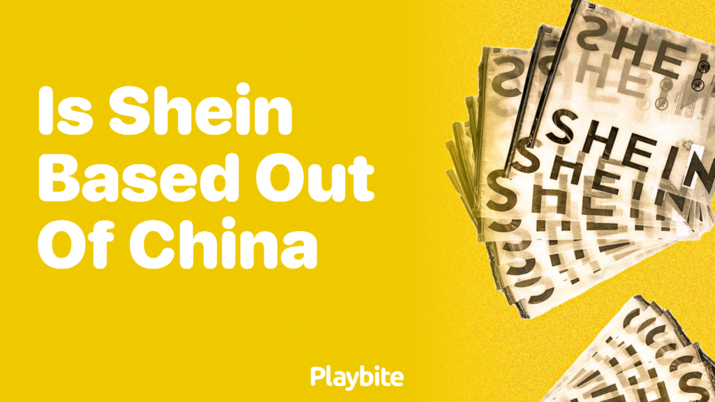 Is SHEIN Based Out of China? Unraveling the Fast-Fashion Giant's Origin ...
