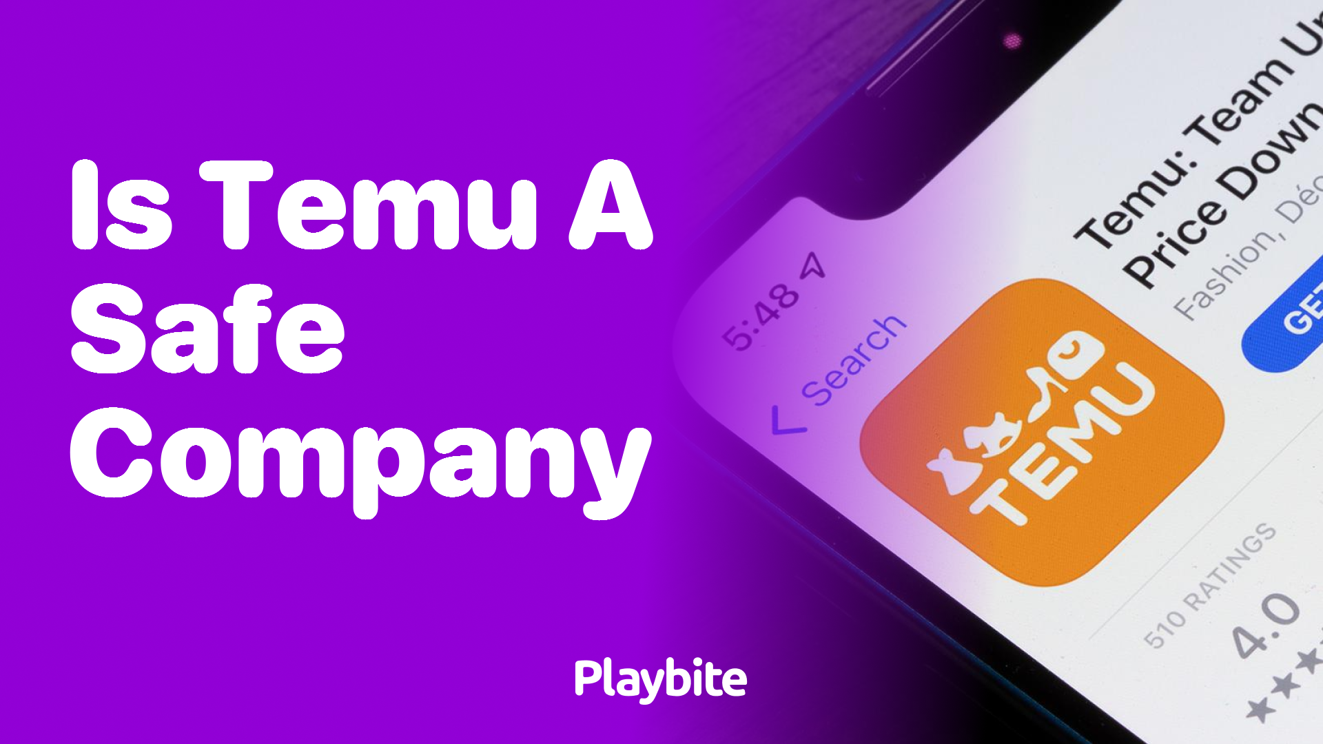 Is Temu a Safe Company to Shop With? - Playbite