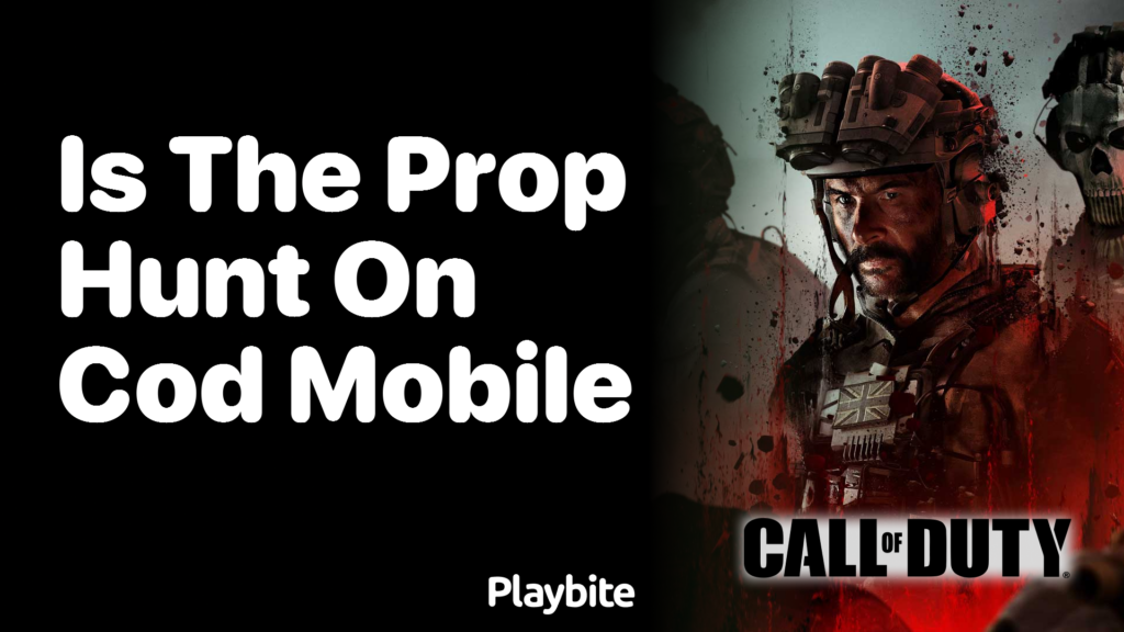 Is Prop Hunt Available on COD Mobile? - Playbite