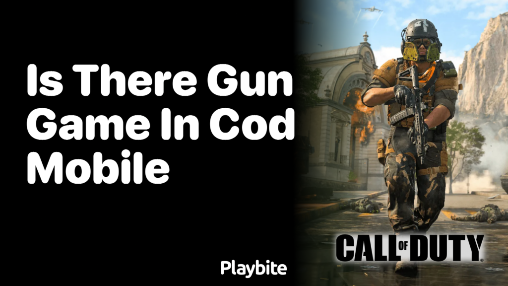 Is There Gun Game in COD Mobile? - Playbite