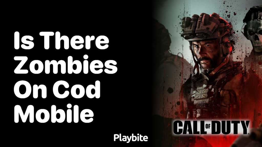 Is There Zombies on COD Mobile? - Playbite