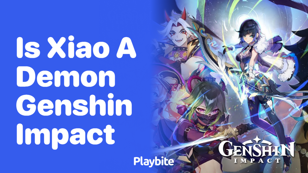 Is Xiao a Demon in Genshin Impact? - Playbite
